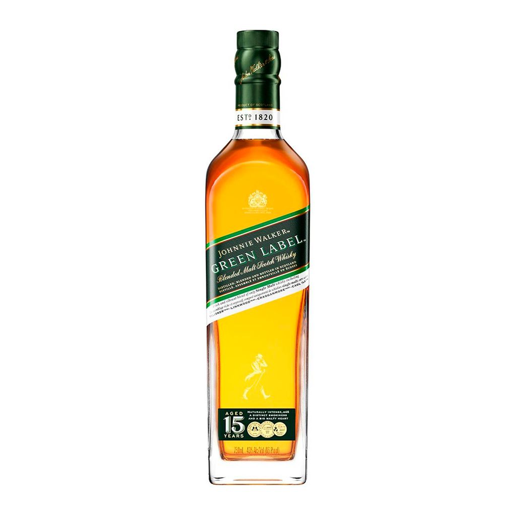 Whisky JOHNNIE WALKER Green Label Botella 750ml | DeLicores.com