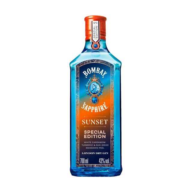 Gin BOMBAY Sapphire London Dry Sunset Edicion Especial Botella 700ml ...